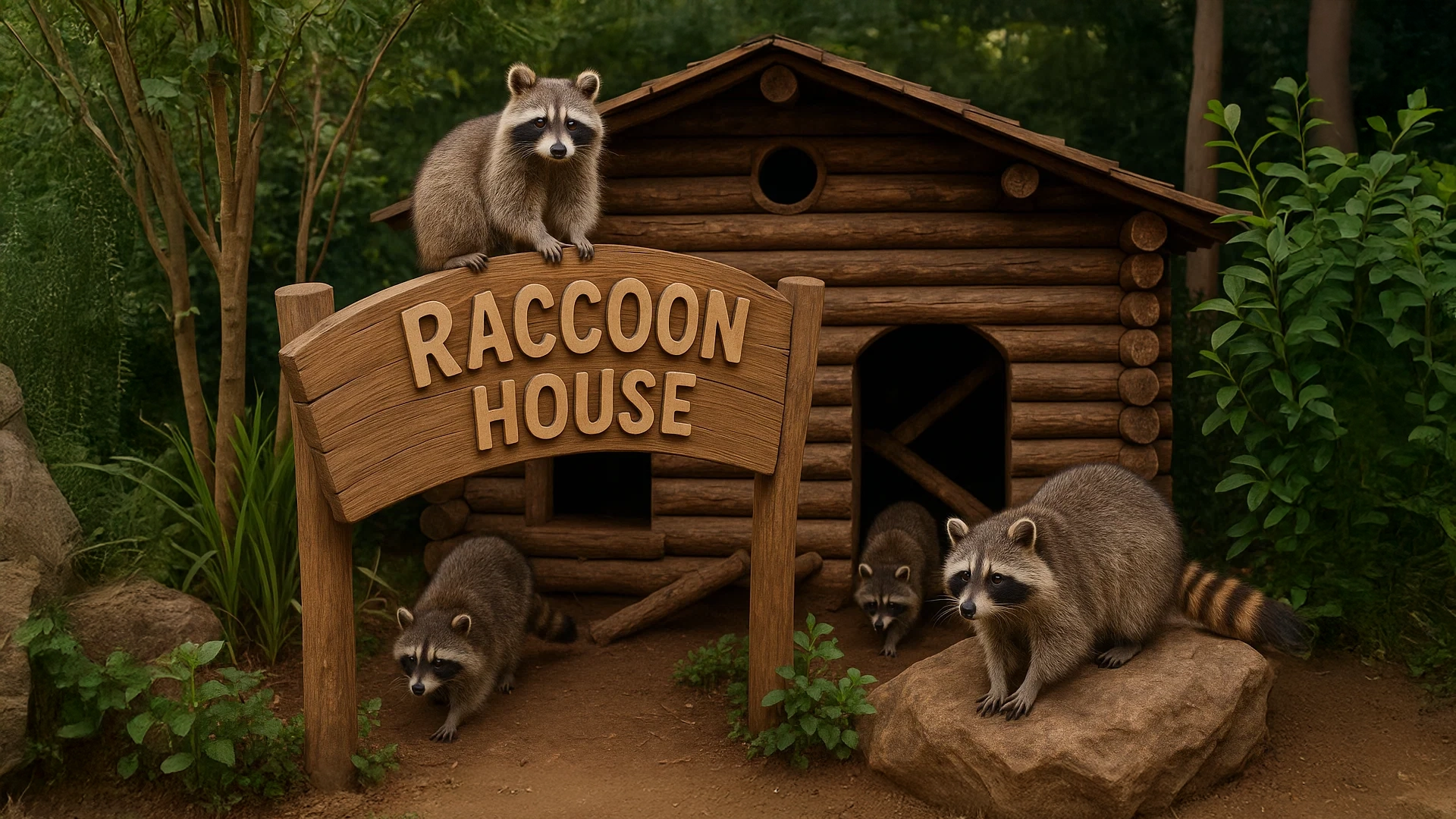 Raccoon House - Emaar Aquarium and Underwater Zoo